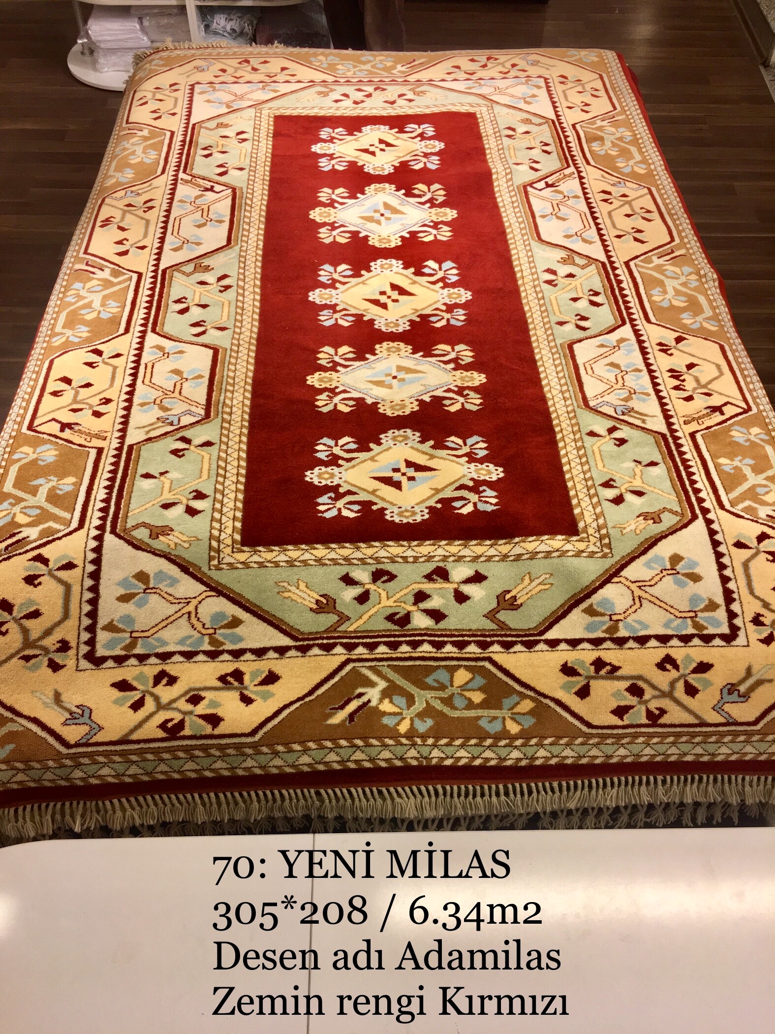 Yeni Milas El Dokuma Halısı 70 | Sivas Organik Yöresel Ürünler ve El ...